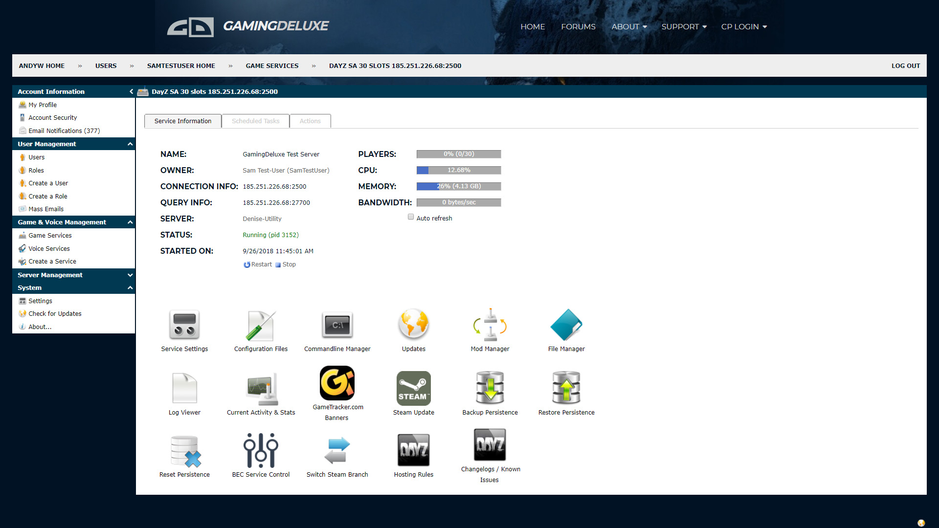 Gaming Deluxe LTD. Game Servers, Dedicated Servers, Web Hosting